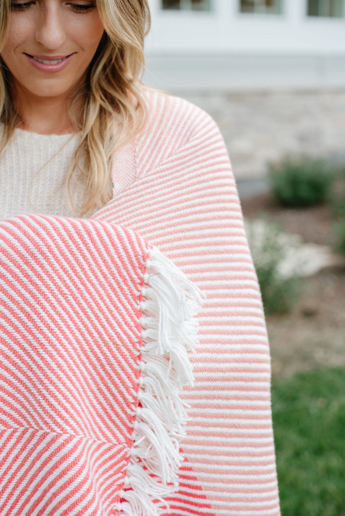 Adding a pop of color with Red Land Cotton's new Legacy Tricolor coral ...